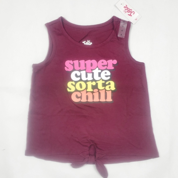 Justice | Shirts & Tops | Justice Girls Tank Top Super Cute Sorta Chill ...